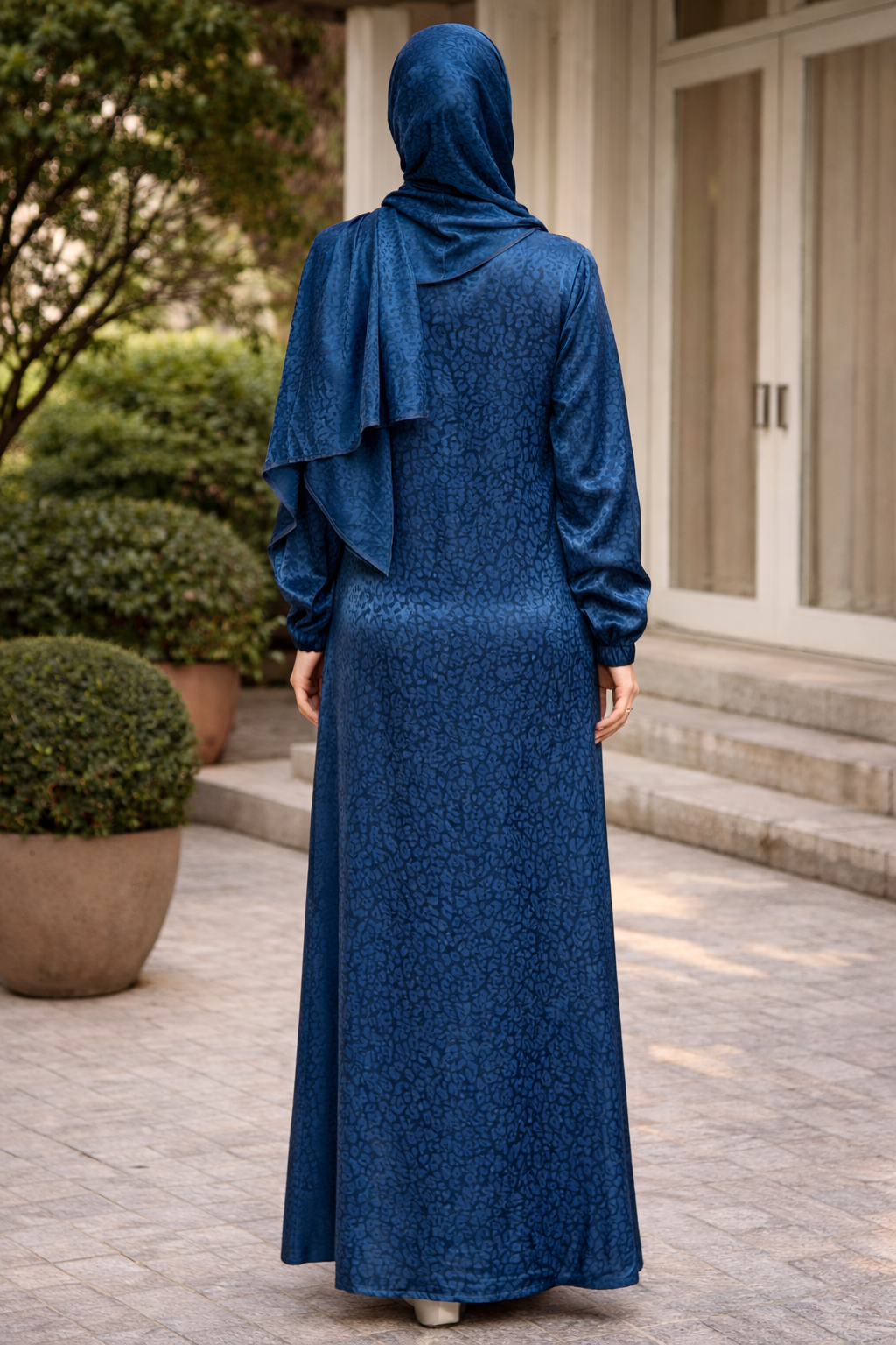 Blue Cheetah One Piece Salah Prayer Outfit – Urban Modesty